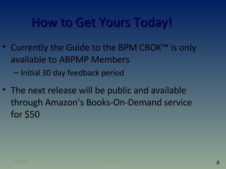 Abpmp Cbok May 2008 | PPT