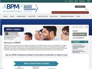 ABPMP International Overview | PDF | Professional School | Postgraduate Education