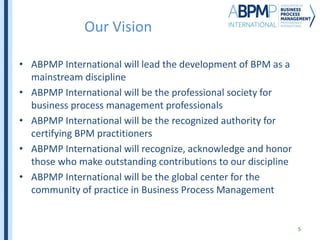 ABPMP International Overview | PDF | Professional School | Postgraduate Education