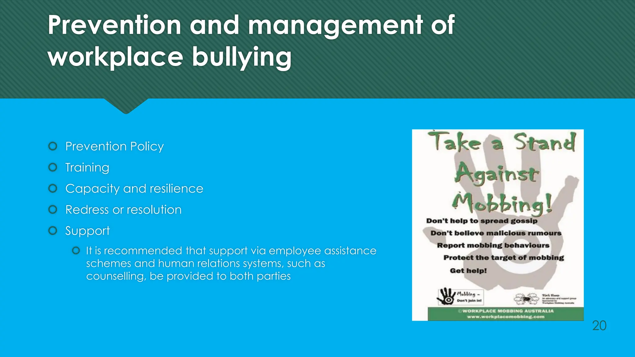 Employment Ethics and Workplace bullying | PPT