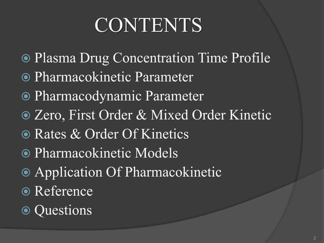 PHARMACOKINETICS: BASIC CONSIDERATION & PHARMACOKINETIC MODELS | PPTX