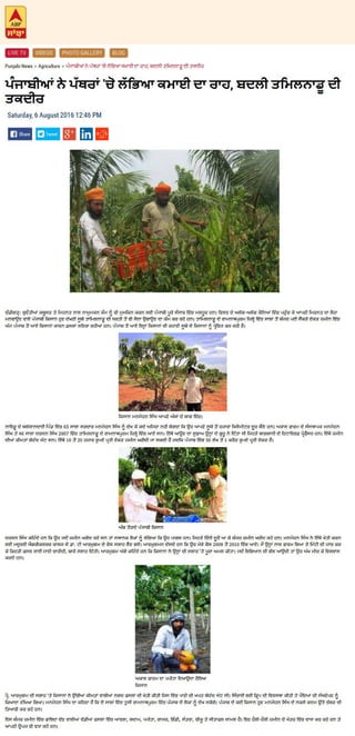 Punjabiyan ne Pathran cho Labhiya Kamai da Raah, Badli Tamilnadu di ...