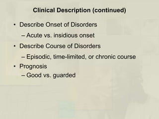 Abnormal Psychology Chapter One powerpoint.ppt
