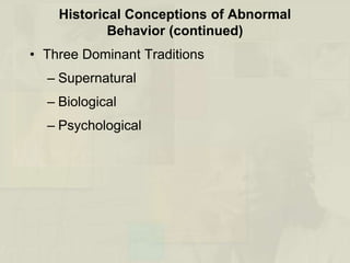 Abnormal Psychology Chapter One powerpoint.ppt