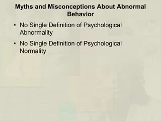 Abnormal Psychology Chapter One powerpoint.ppt