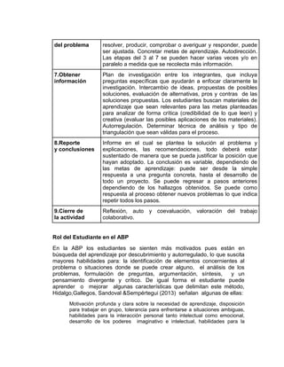 APRENDIZAJE BASADO EN PROBLEMAS | DOCX