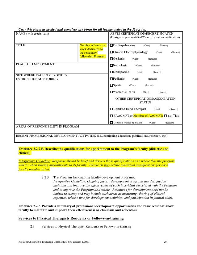 Abptrfe evaluative criteria2013
