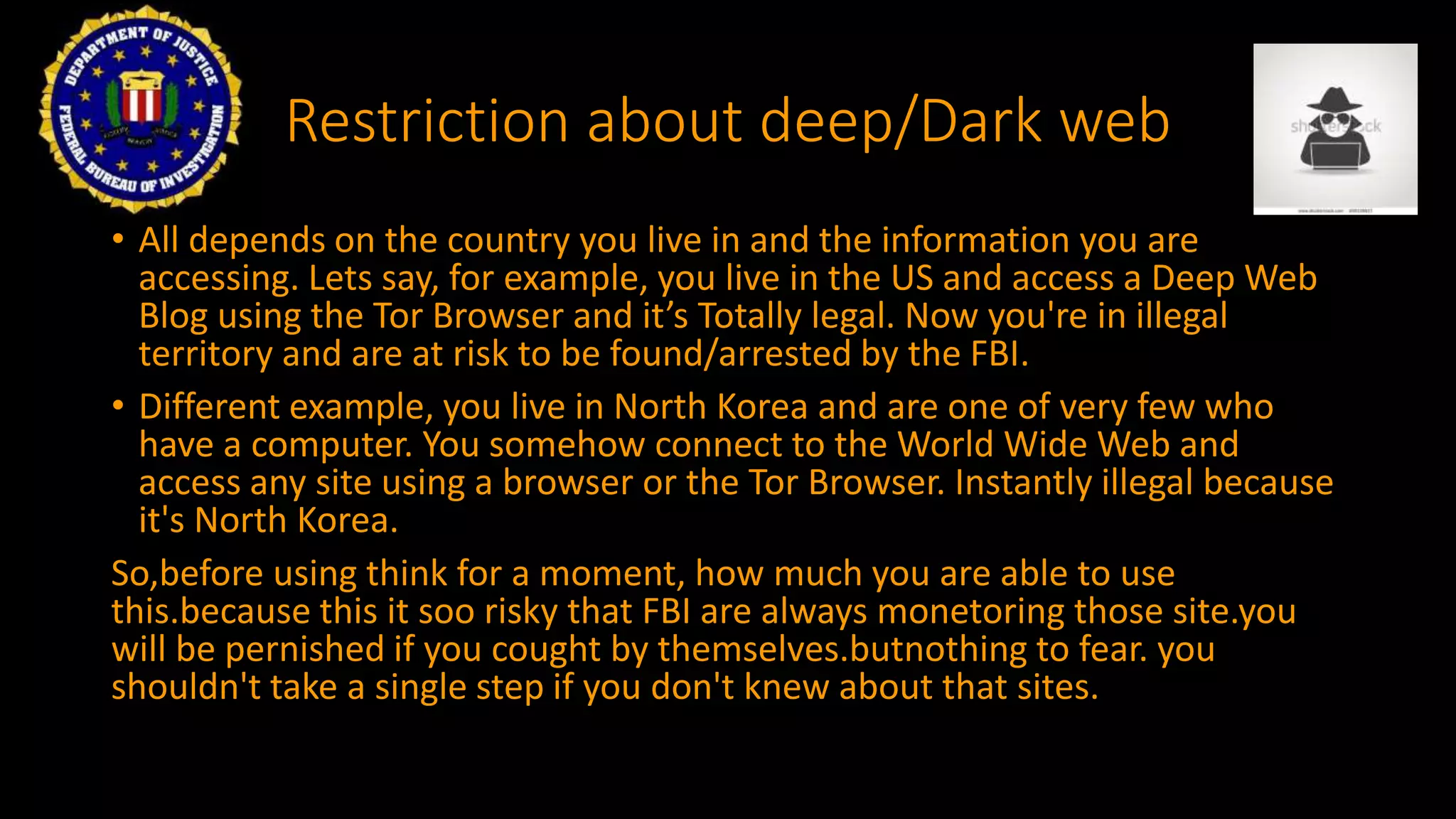 Dark and Deep web | PPTX