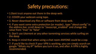 Dark and Deep web | PPTX