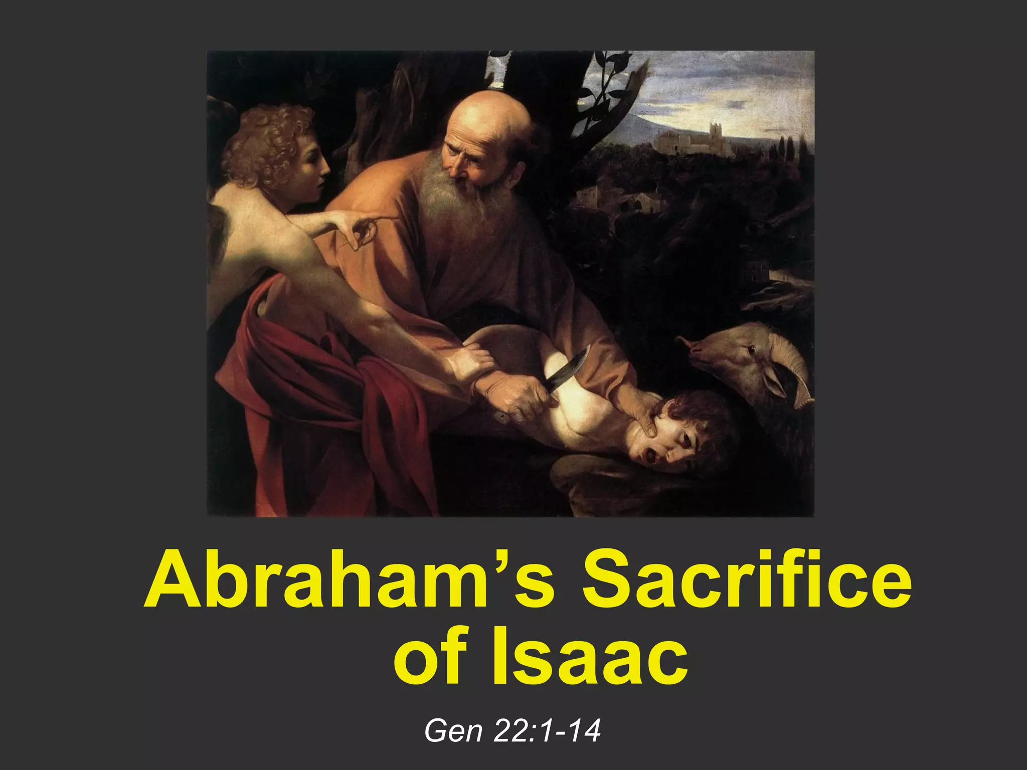 Abraham's Sacrifice of Isaac | PPT