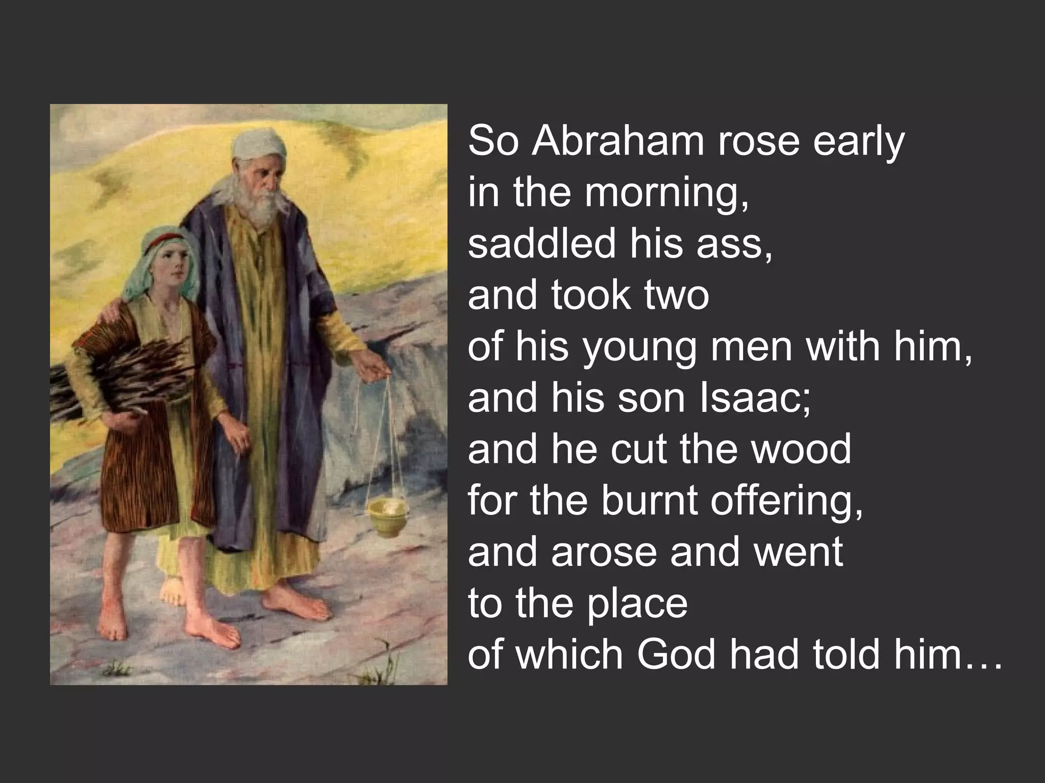 Abraham's Sacrifice of Isaac | PPT