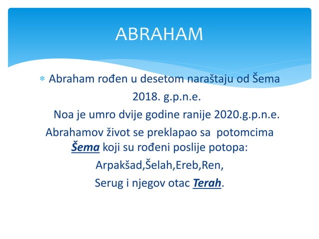 Abraham | PPT