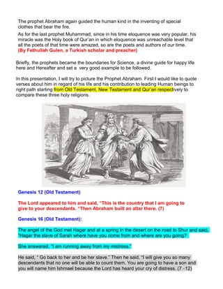 The forefather of religions, the prophet Abraham. | PDF