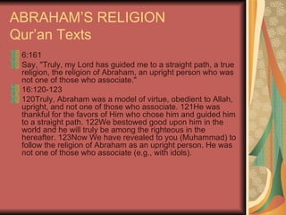 Abraham in the Qur'an | PPT