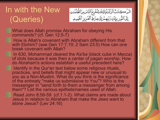 Abraham in the Qur'an | PPT | Christianity | Religion & Spirituality