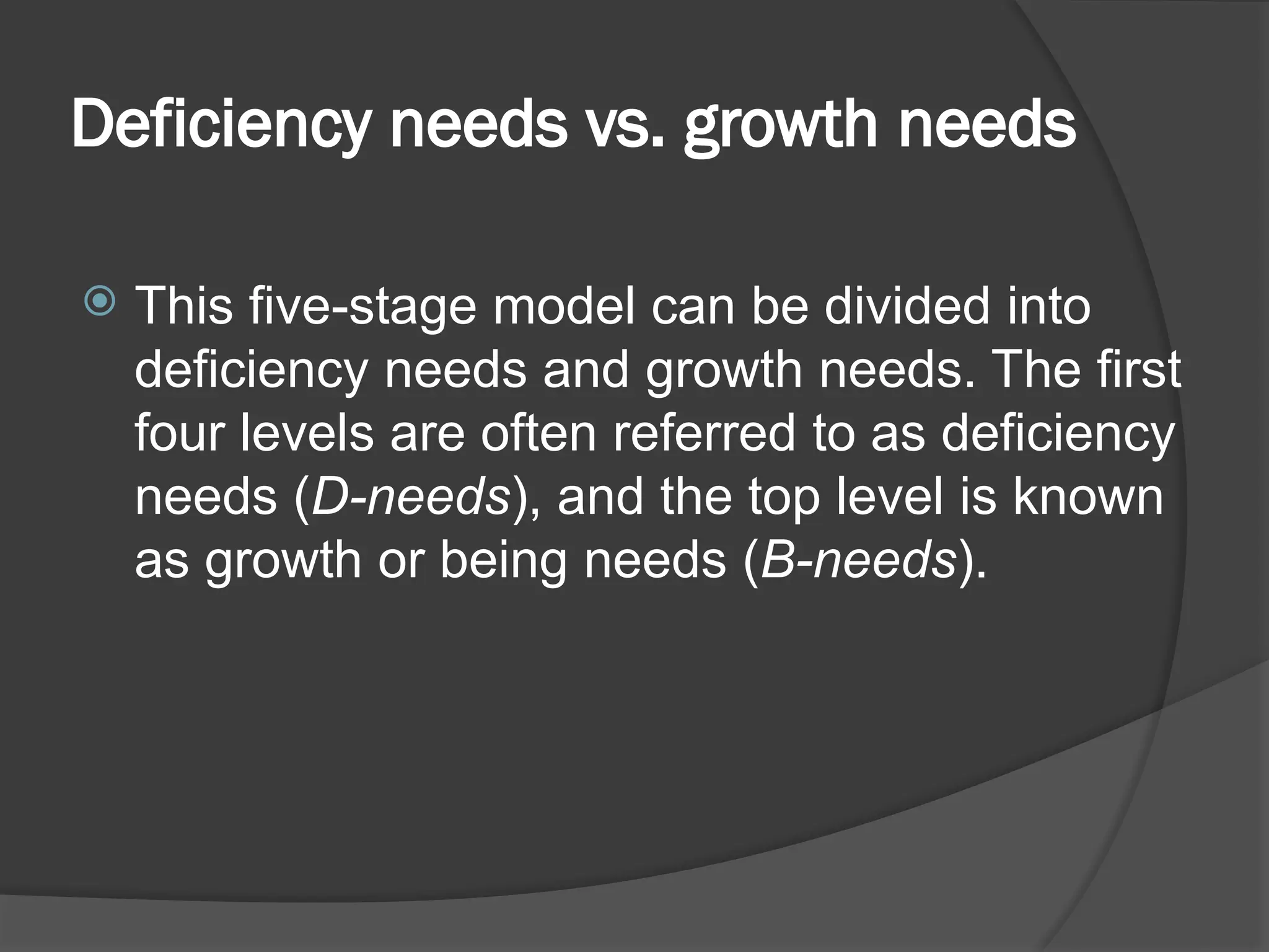 ABRAHAM MOSLOW HIERARCHY OF NEEDS PPTTXX. | PPTX