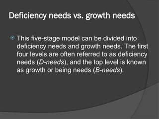 ABRAHAM MOSLOW HIERARCHY OF NEEDS PPTTXX. | PPT