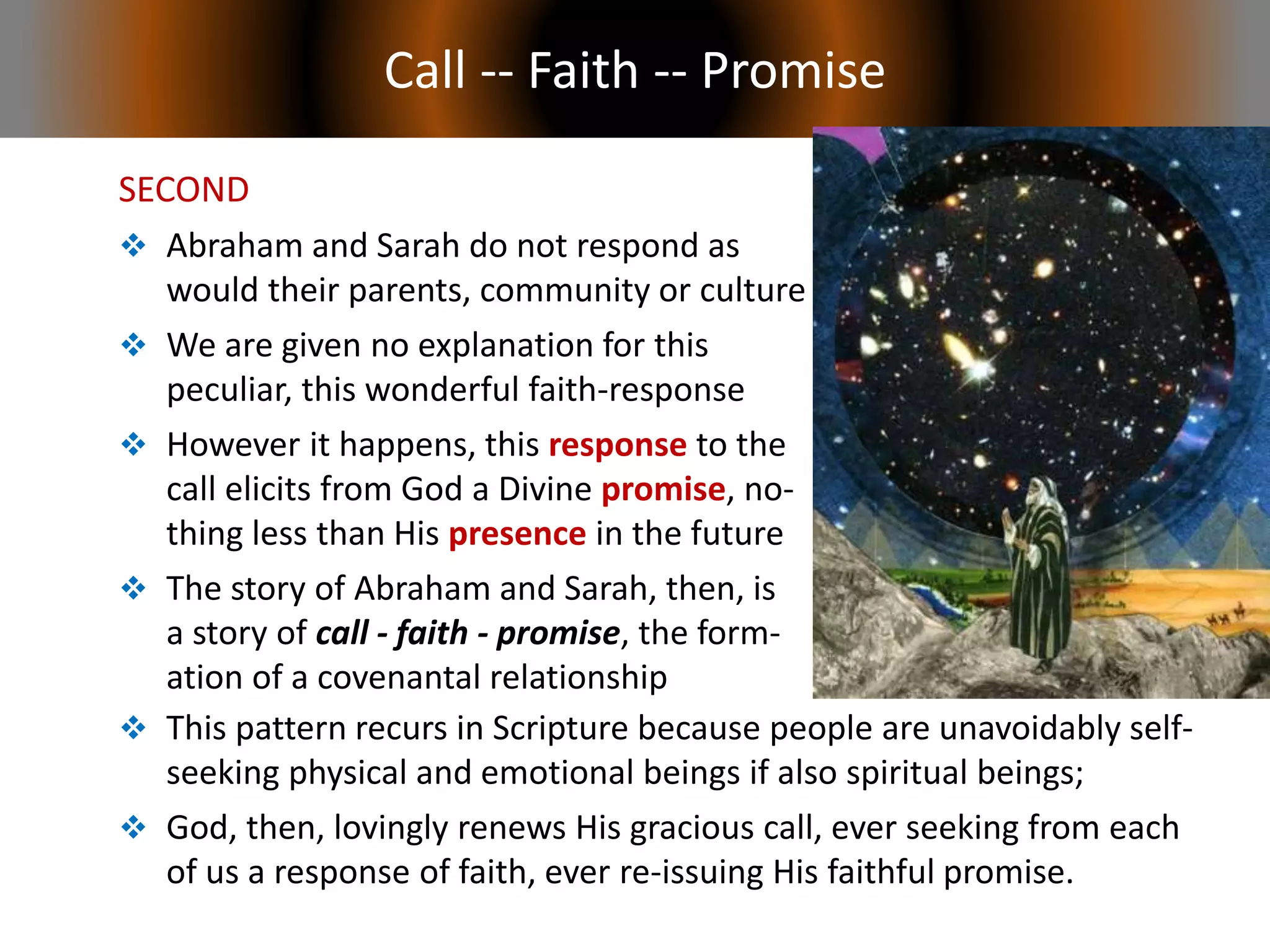 Abraham and Sarah- Call Faith Promise | PPTX