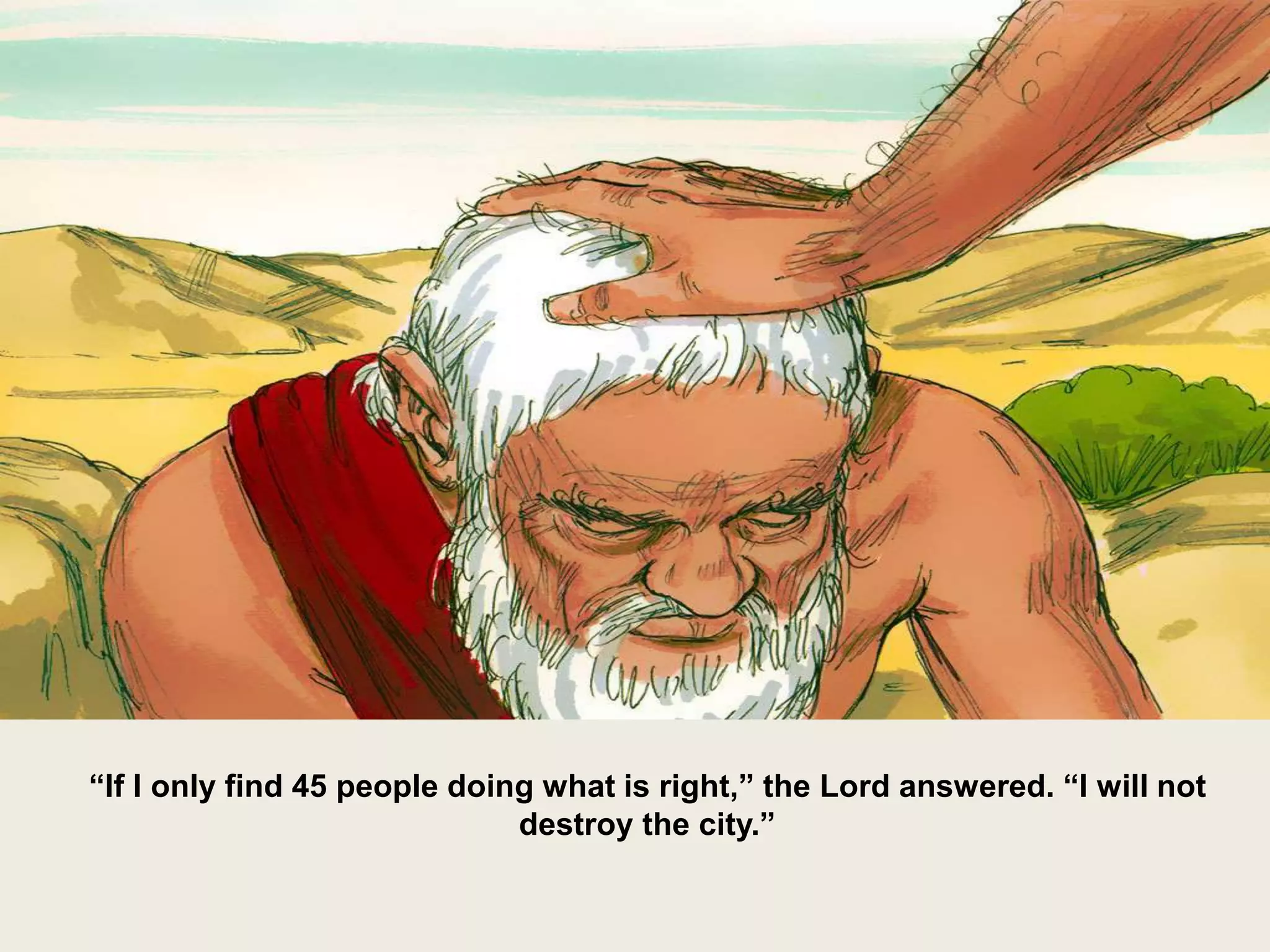 Abraham and the Three Visitors — Pleading for Wicked Sodom | PPT