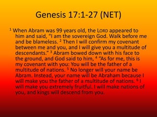 Abraham – Dedication to Fatherhood Genesis 17 | PPTX