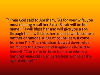 Abraham – Dedication to Fatherhood Genesis 17 | PPTX