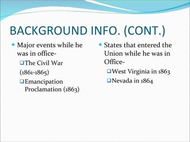 Abraham Lincoln | PPT