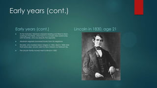 Abraham Lincoln | PPTX | Politics