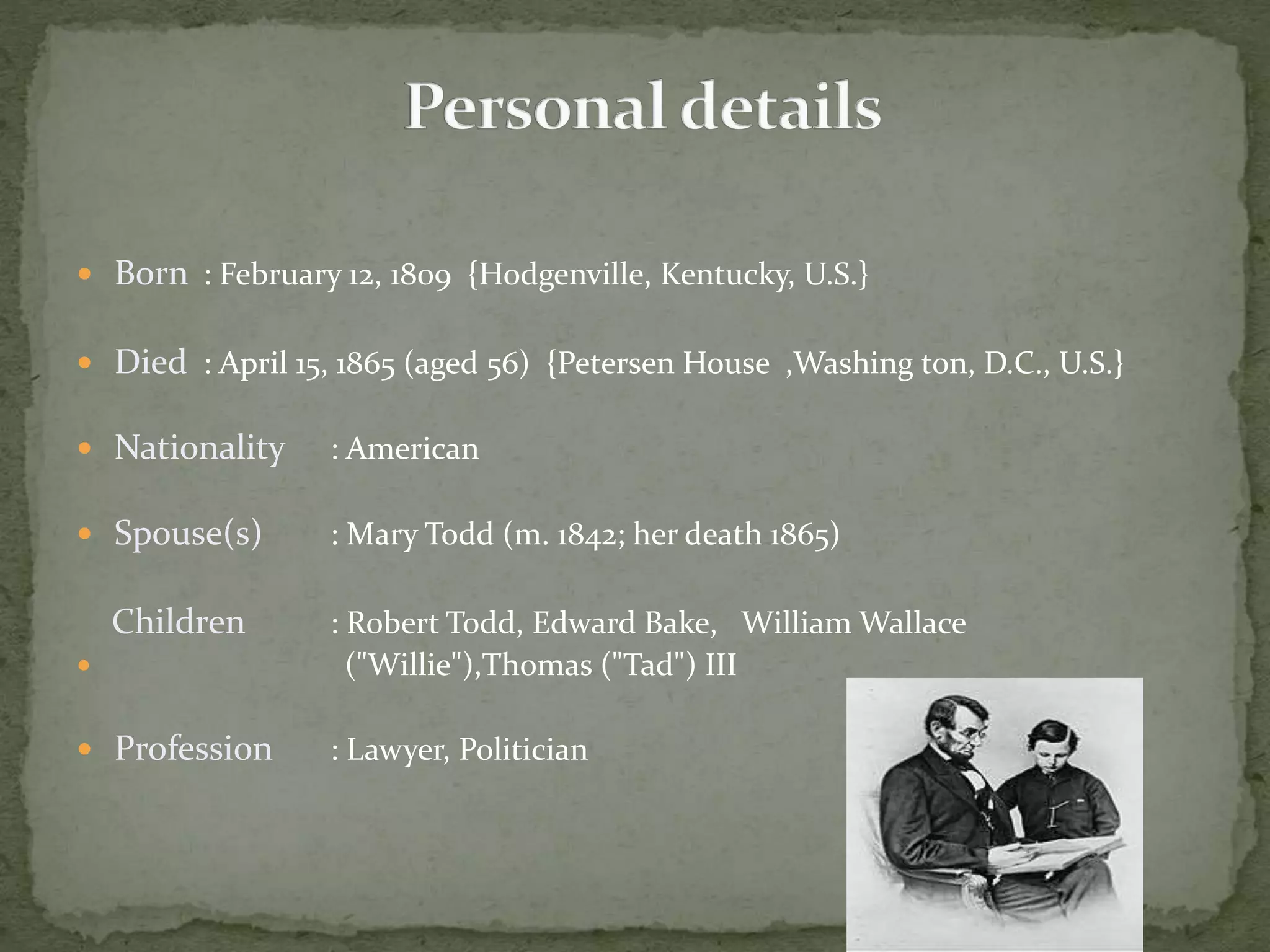 Abraham lincoln | PPT