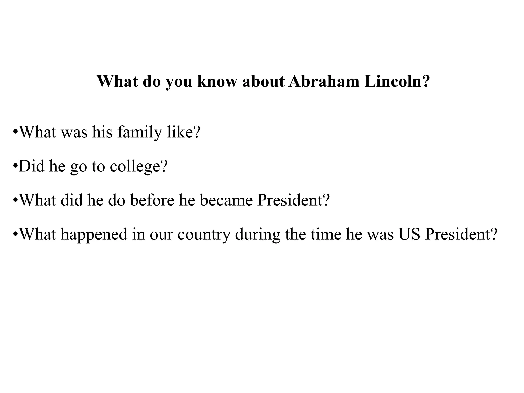 Abraham Lincoln | PPTX