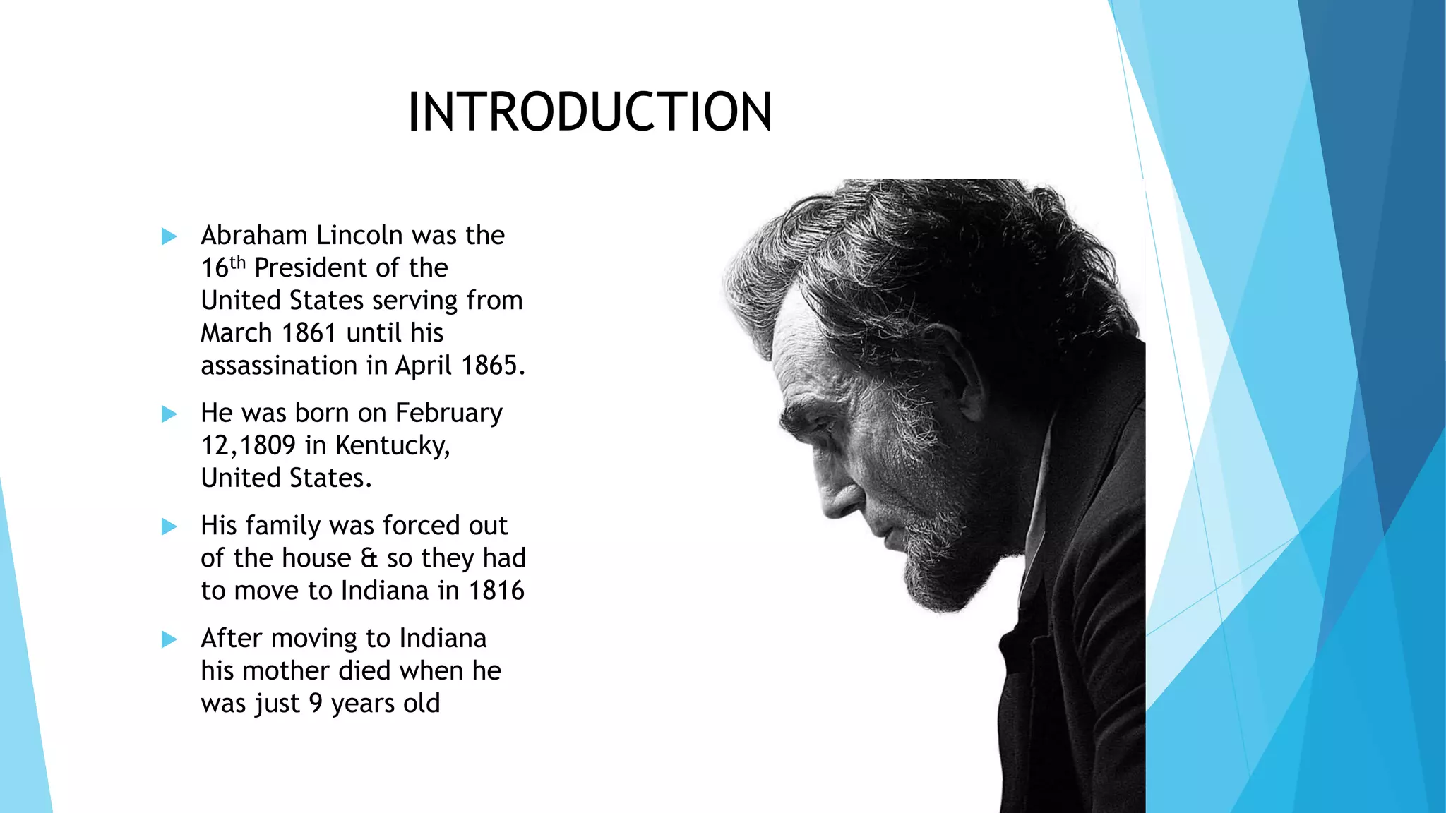 Abraham Lincoln Bio | PPTX