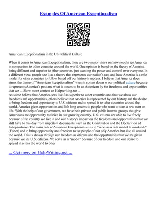 Abraham Lincoln And American Exceptionalism | PDF