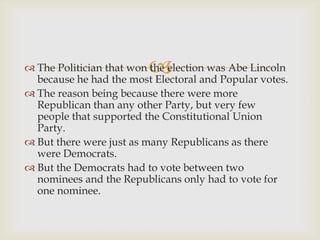 Abraham lincoln powerpoint | PPTX