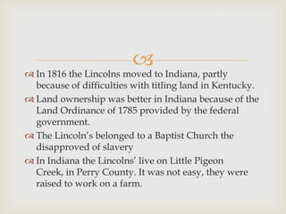 Abraham lincoln powerpoint | PPTX