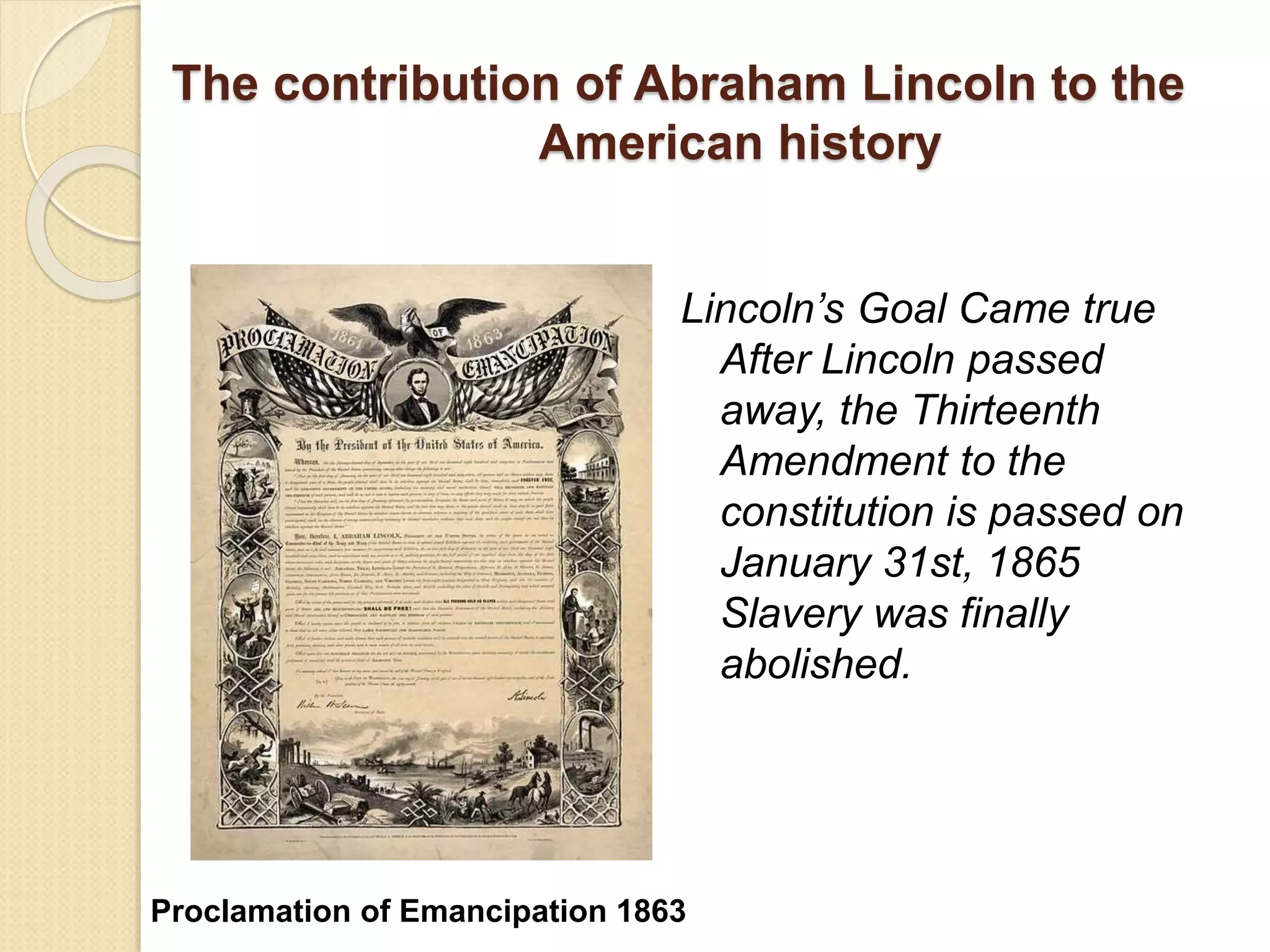 Abraham Lincoln's Philosophy for Mangement | PPT