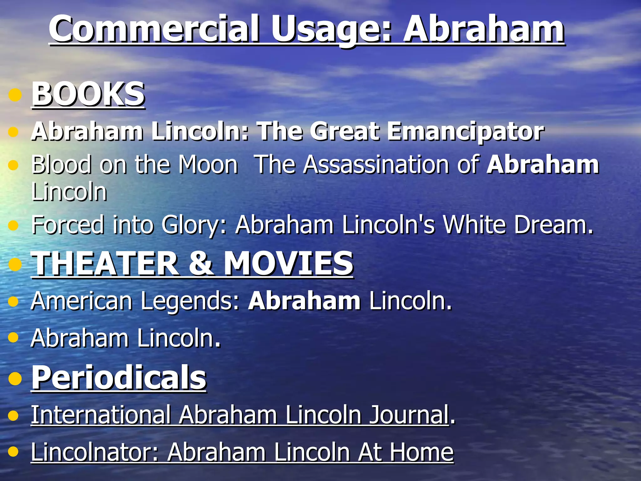 Abraham lincon | PPT
