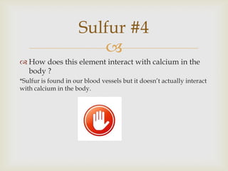 Sulfur Model Science Project