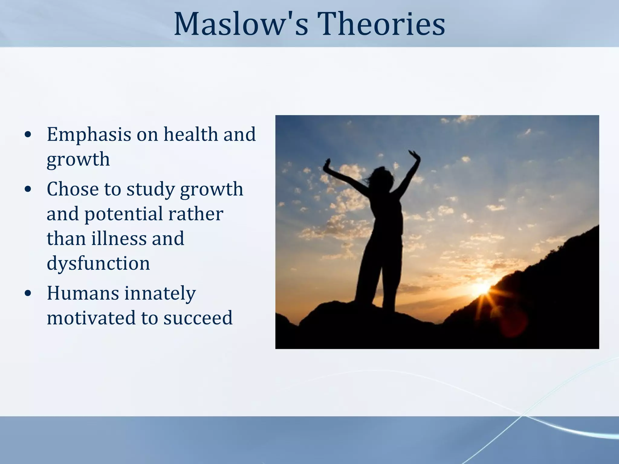 Maslow's Theories | PPT