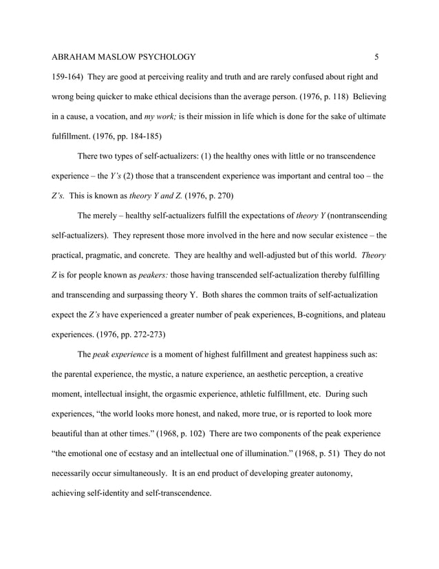 The Psychology of Abraham Maslow | PDF | Mental Health | Diseases and ...