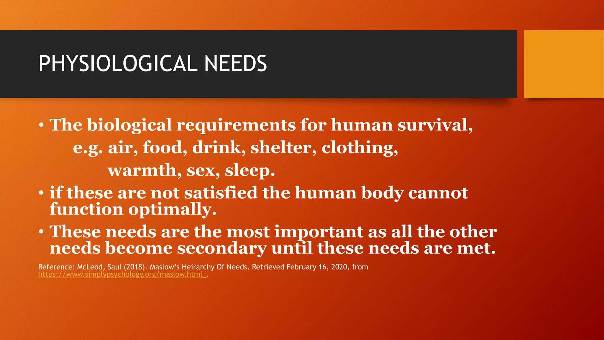 Abraham Maslow Hierarchy of Needs | PPTX