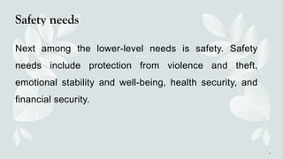 Abraham maslow's hierarchy of needs.pptx