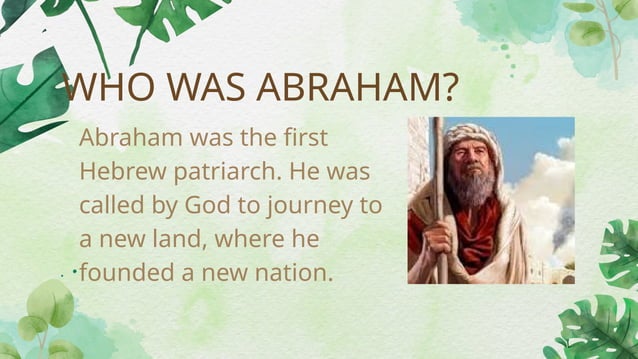 ABRAHAM OUR FATHER IN FAITH GODS PROMISE | PPT