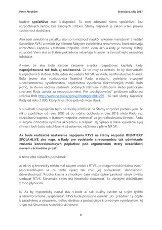 Peter Abraham: Projekt riadenia a rozvoja RTVS | PDF