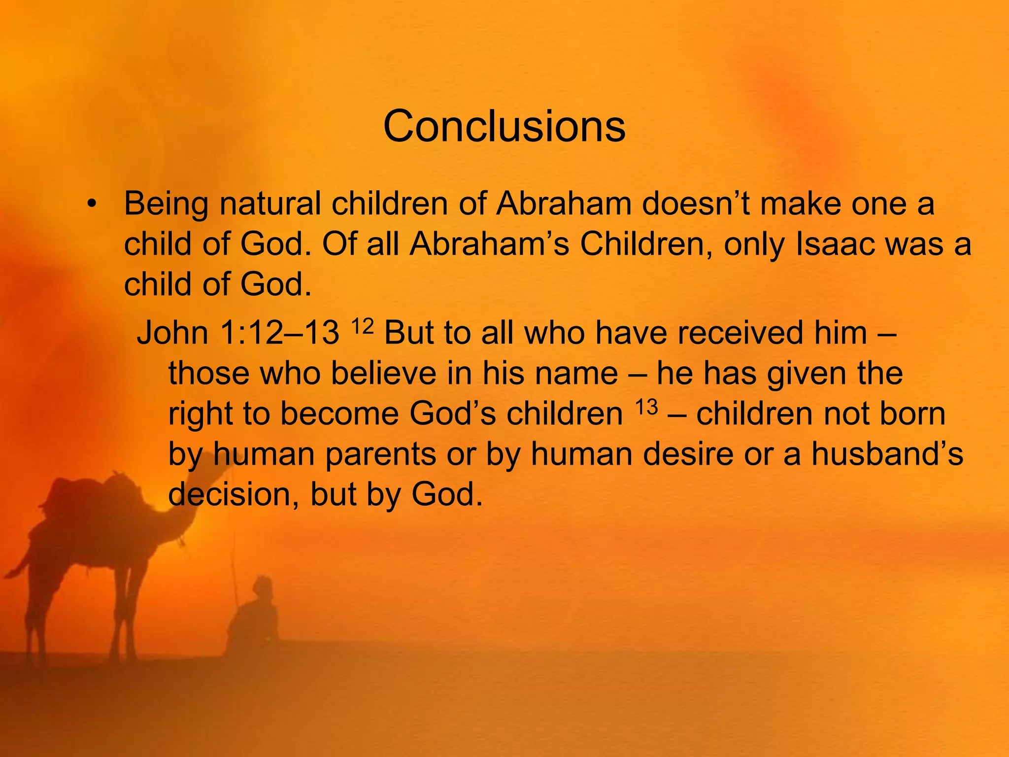 Abraham’s Many Sons Genesis 25 | PPT