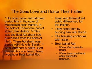 Abraham’s Many Sons Genesis 25 | PPTX