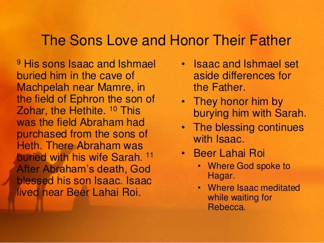 Abraham’s Many Sons Genesis 25