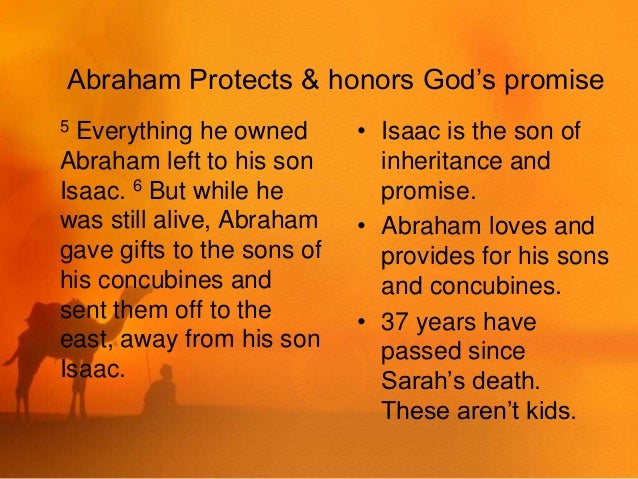 Abraham’s Many Sons Genesis 25