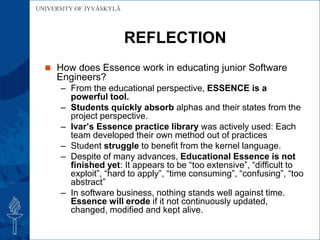 Essence Drives Software Engineering Education | PPT