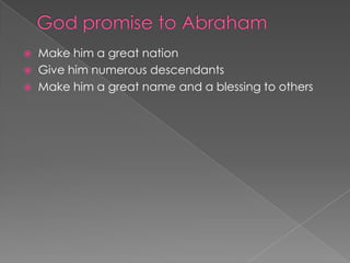 Abraham the great nation | PPT