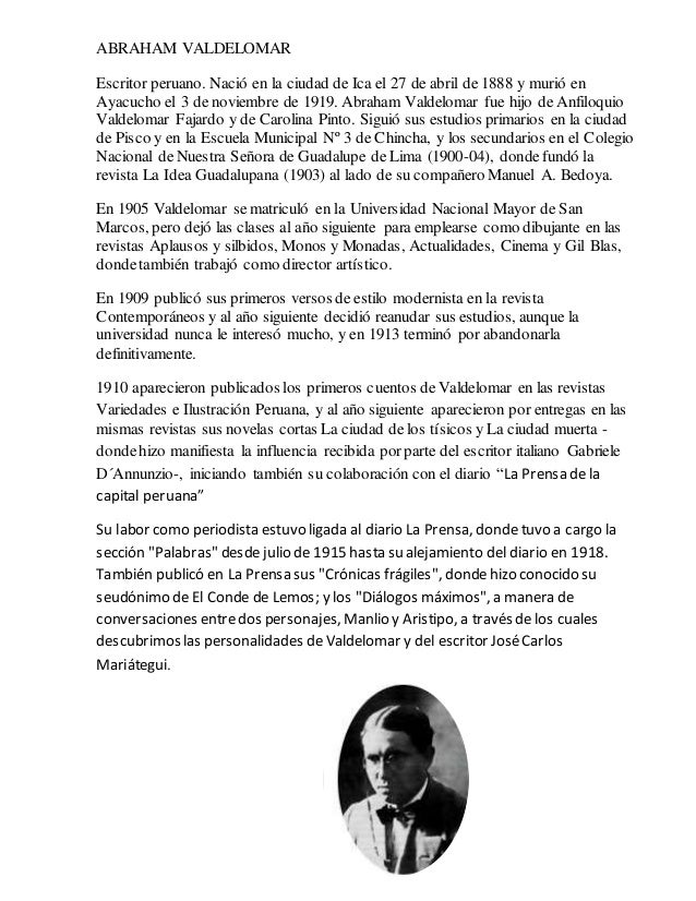 Abraham valdelomar (biografia)