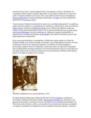 Abraham valdelomar bi wikipedia | DOCX